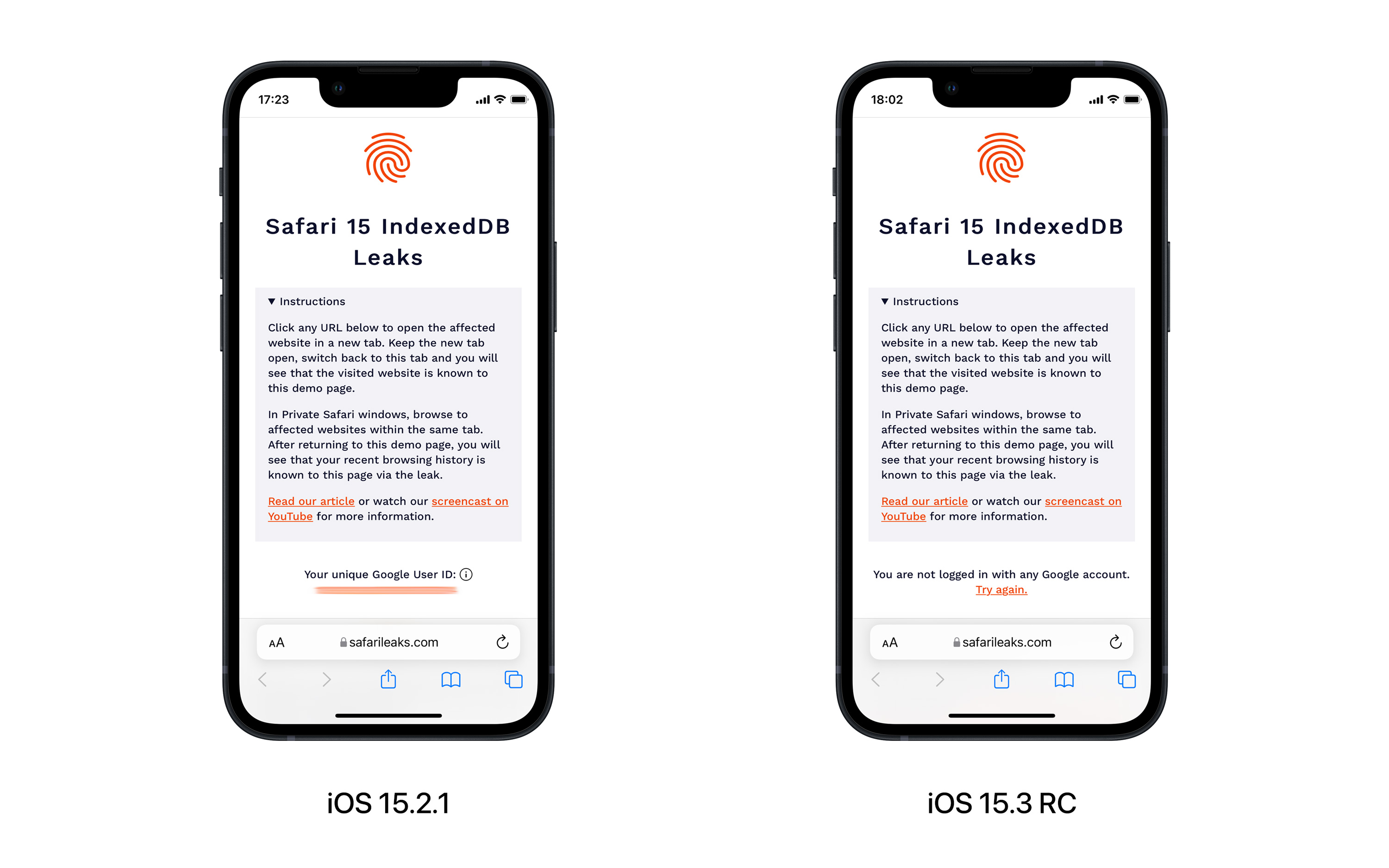iOS 15.3 RC fixes Safari bug that leaks browsing history - 9to5Mac