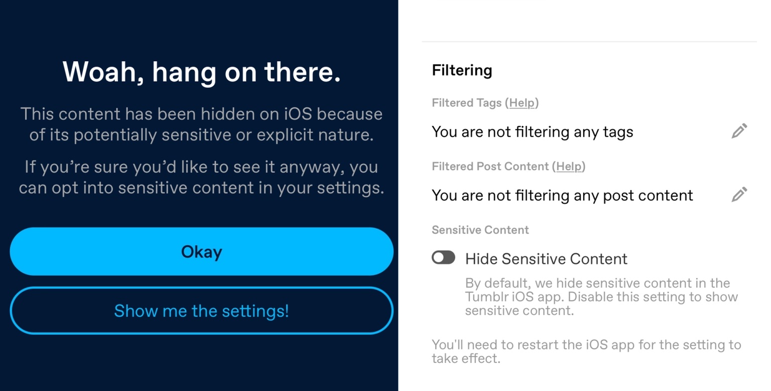 Tumblr for iOS updated with ‘sensitive content’ toggle - 9to5Mac