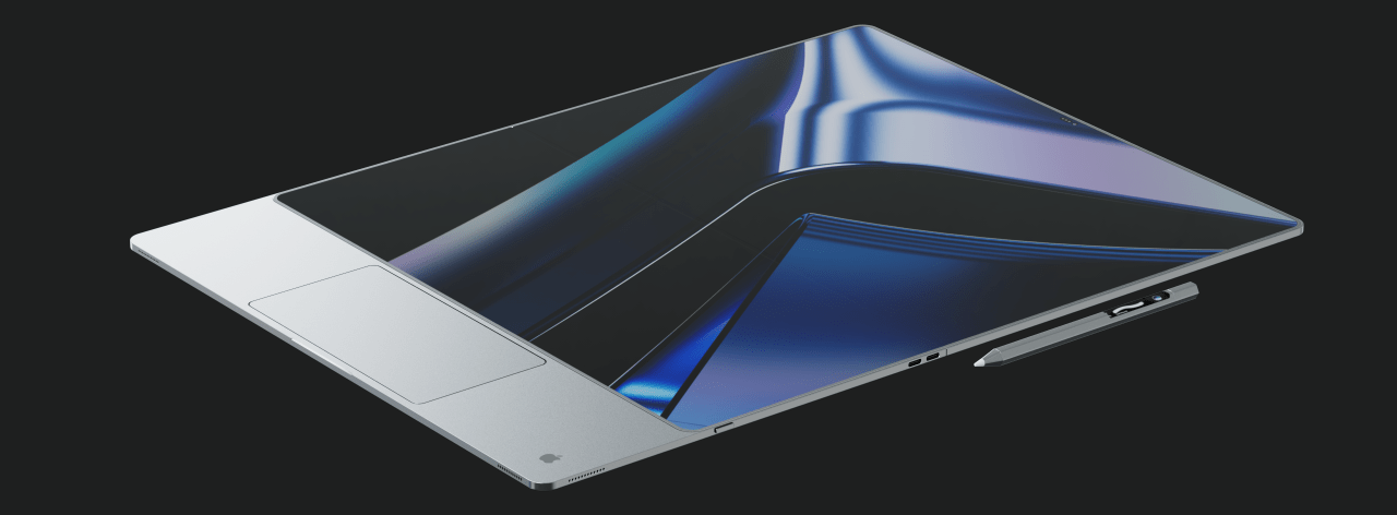 Foldable MacBook display illustrated by concept video - 9to5Mac