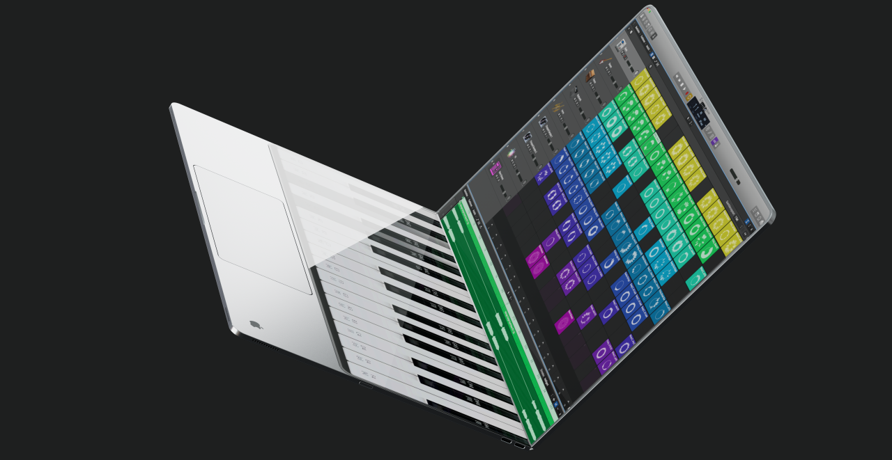 Foldable MacBook display illustrated by concept video - 9to5Mac