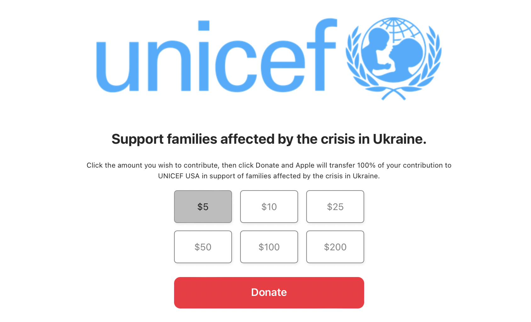 Apple opens donations to Ukraine UNICEF aid relief fund- 9to5Mac