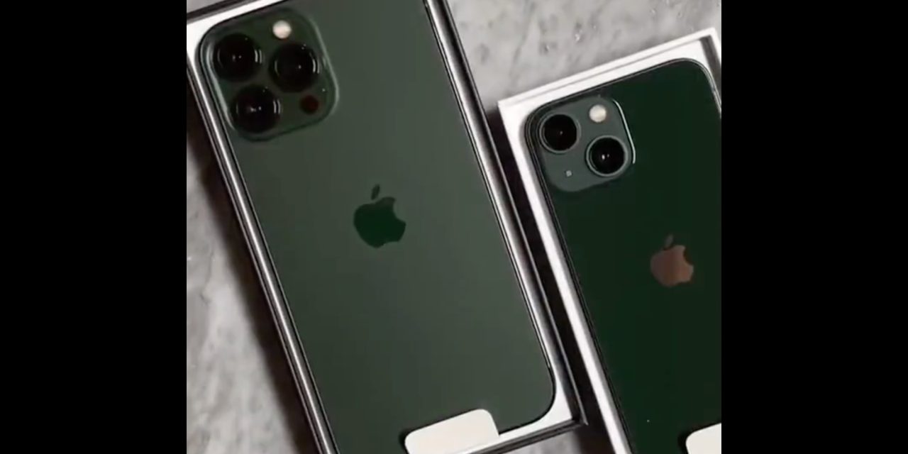 Hands-on video shows how green iPhone 13 and iPhone 13 Pro look in real ...