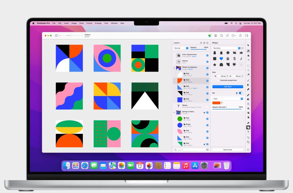 Pixelmator Pro adds color adjustments and effects layers, 200 new ...