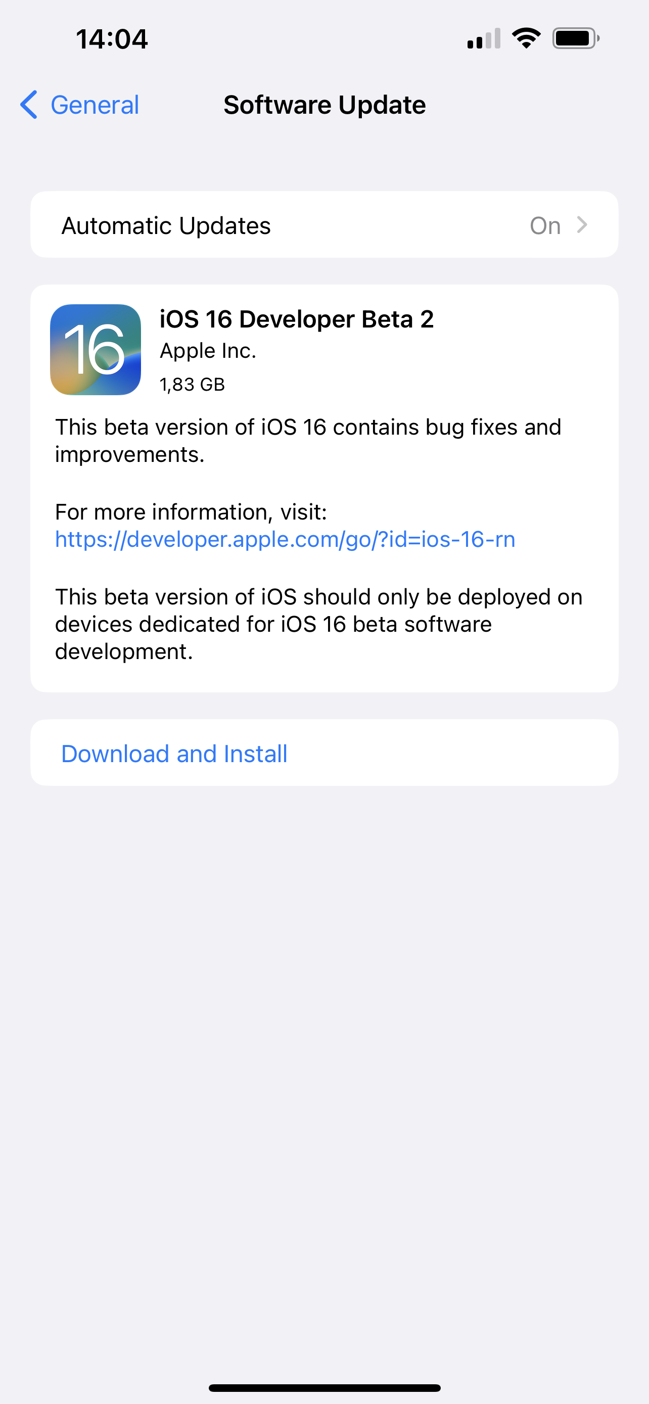 iOS 16 beta 2 now available to developers