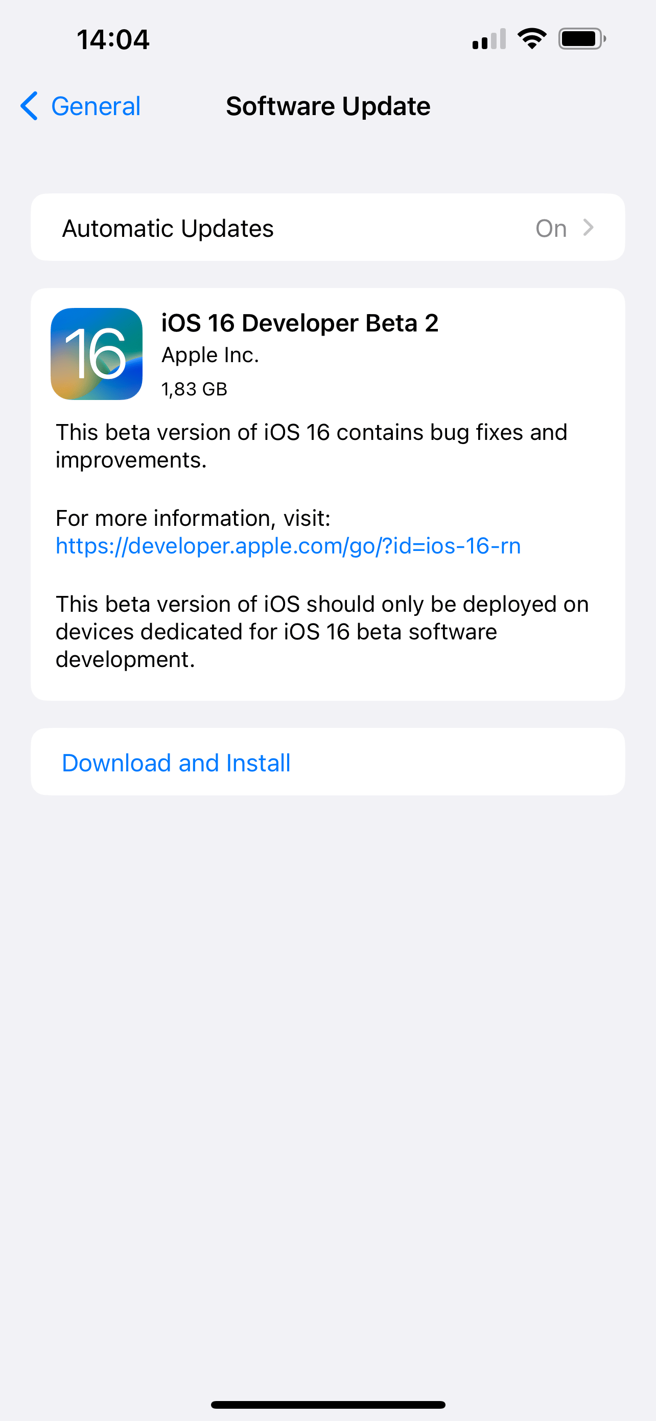 iOS 16 beta 2 now available to developers