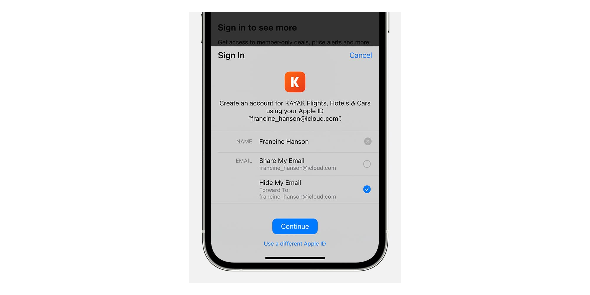 Sign in with Apple using a Managed Apple ID