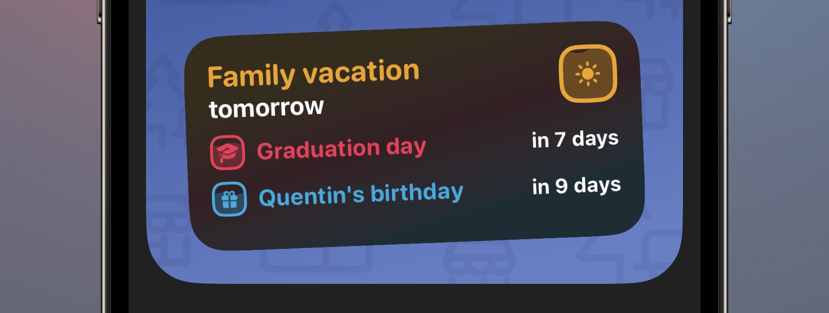 Up Ahead is a polished new countdown app with widgets for iPhone