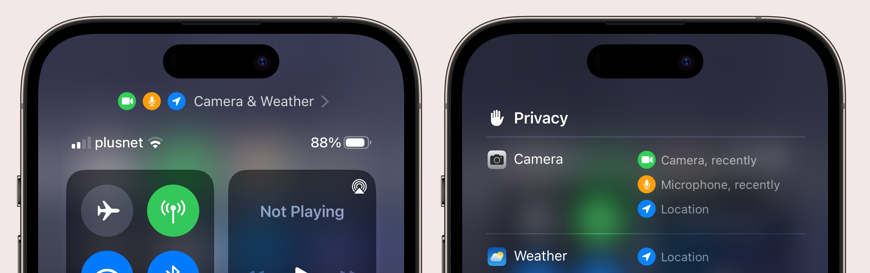 iPhone 14: What do the orange and green dots mean?
