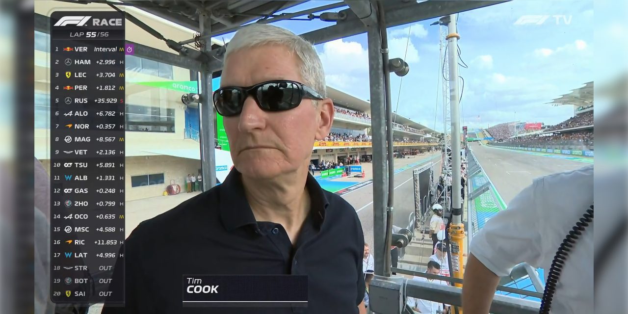 Tim Cook waves the checkered flag at Formula 1 Grand Prix - 9to5Mac