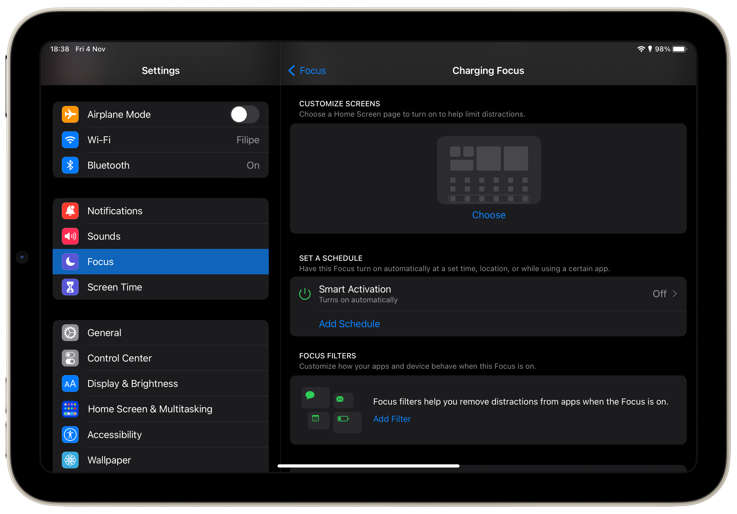 How to use Focus Filters on your iPad with iPadOS 16