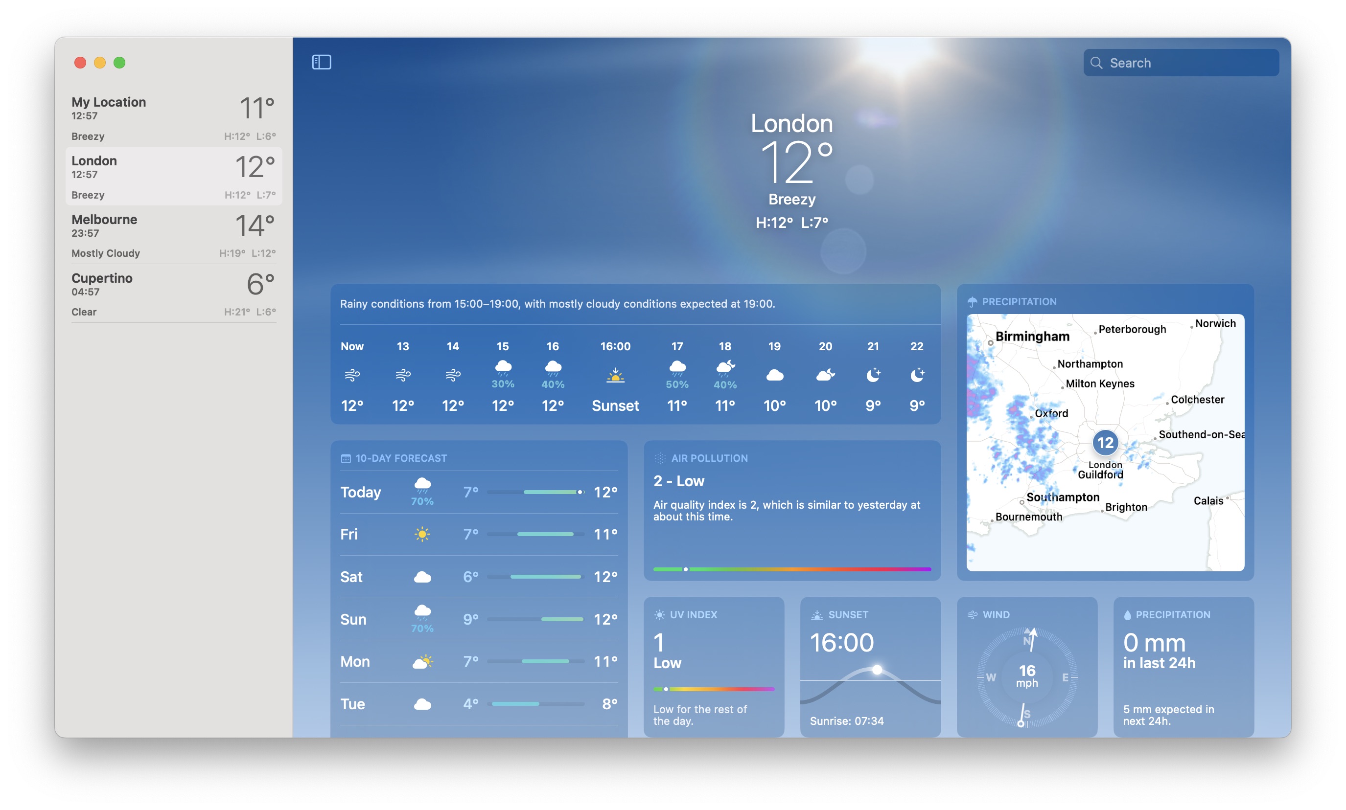 macOS Ventura: Apple brings Weather app to the Mac