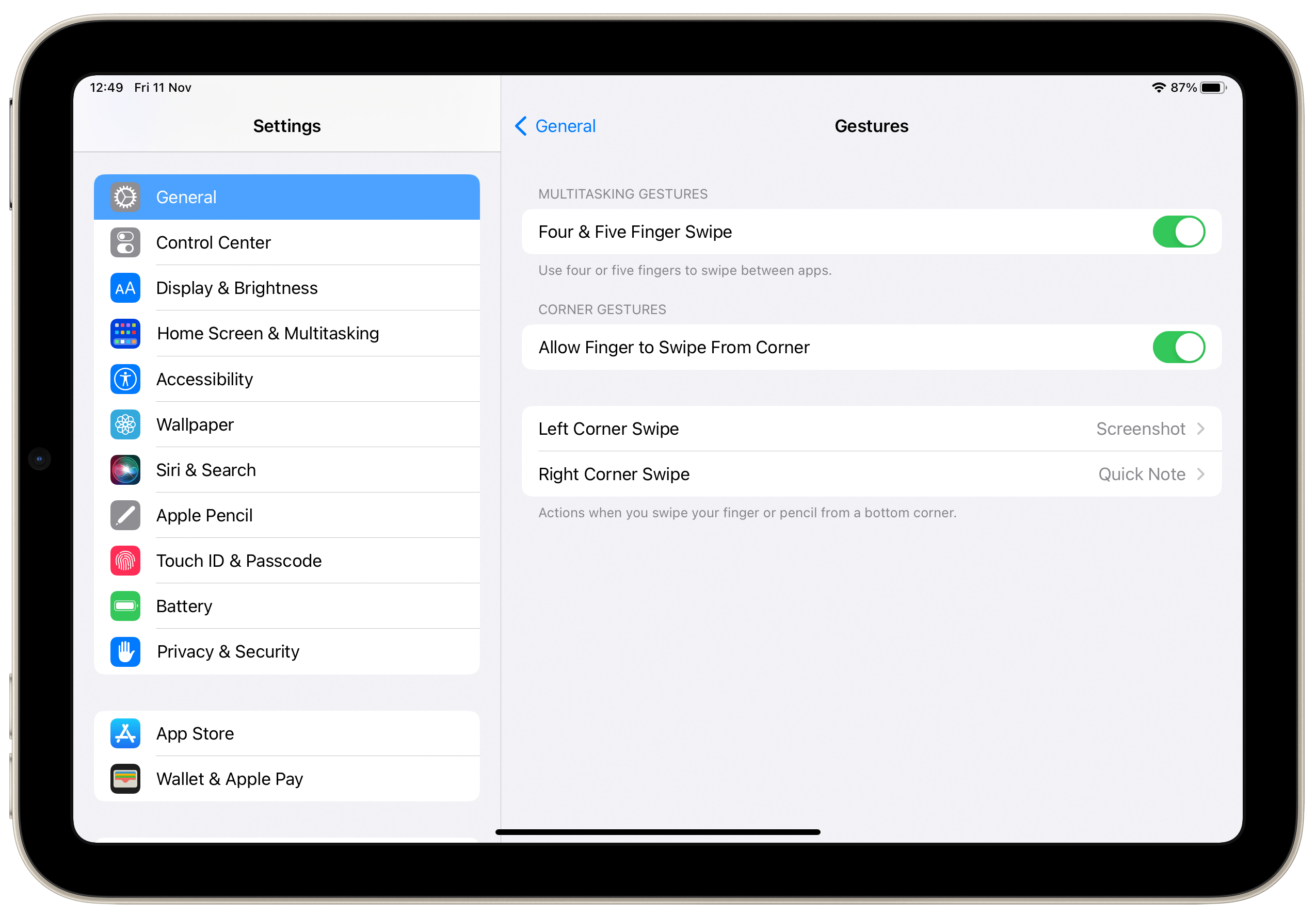 How to take screenshots on your iPad using gestures in iPadOS 16