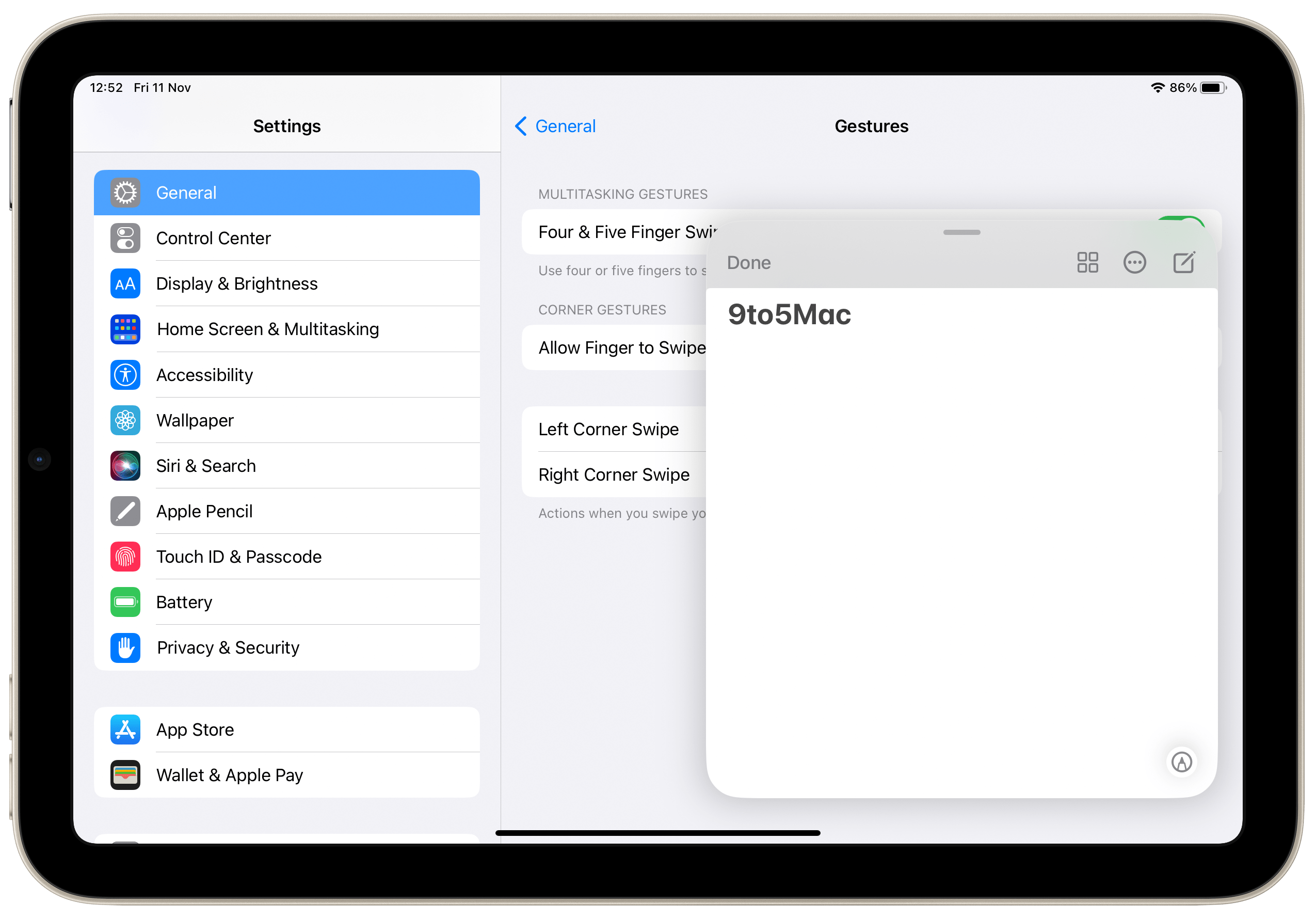 How to take screenshots on your iPad using gestures in iPadOS 16