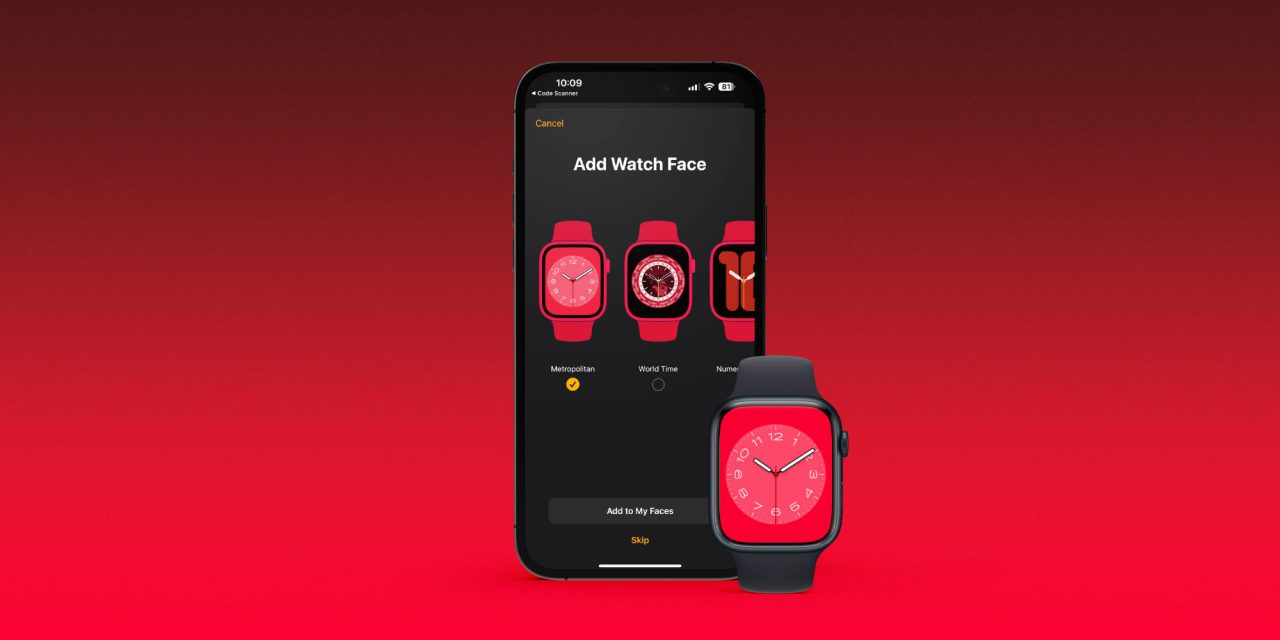 Apple promoting RED version of the Metropolitan Apple Watch face