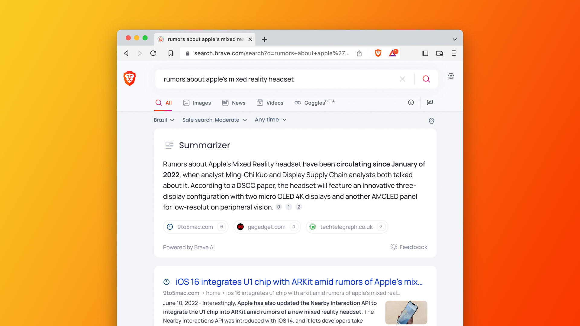 Brave web browser brings Firewall + VPN to its desktop version