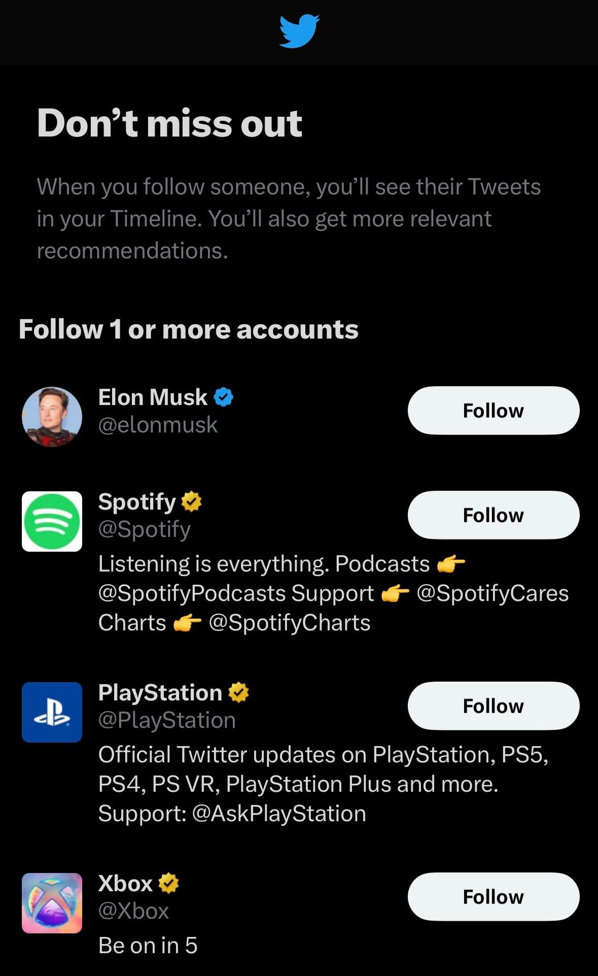 Twitter showing tweets from accounts that users don't follow