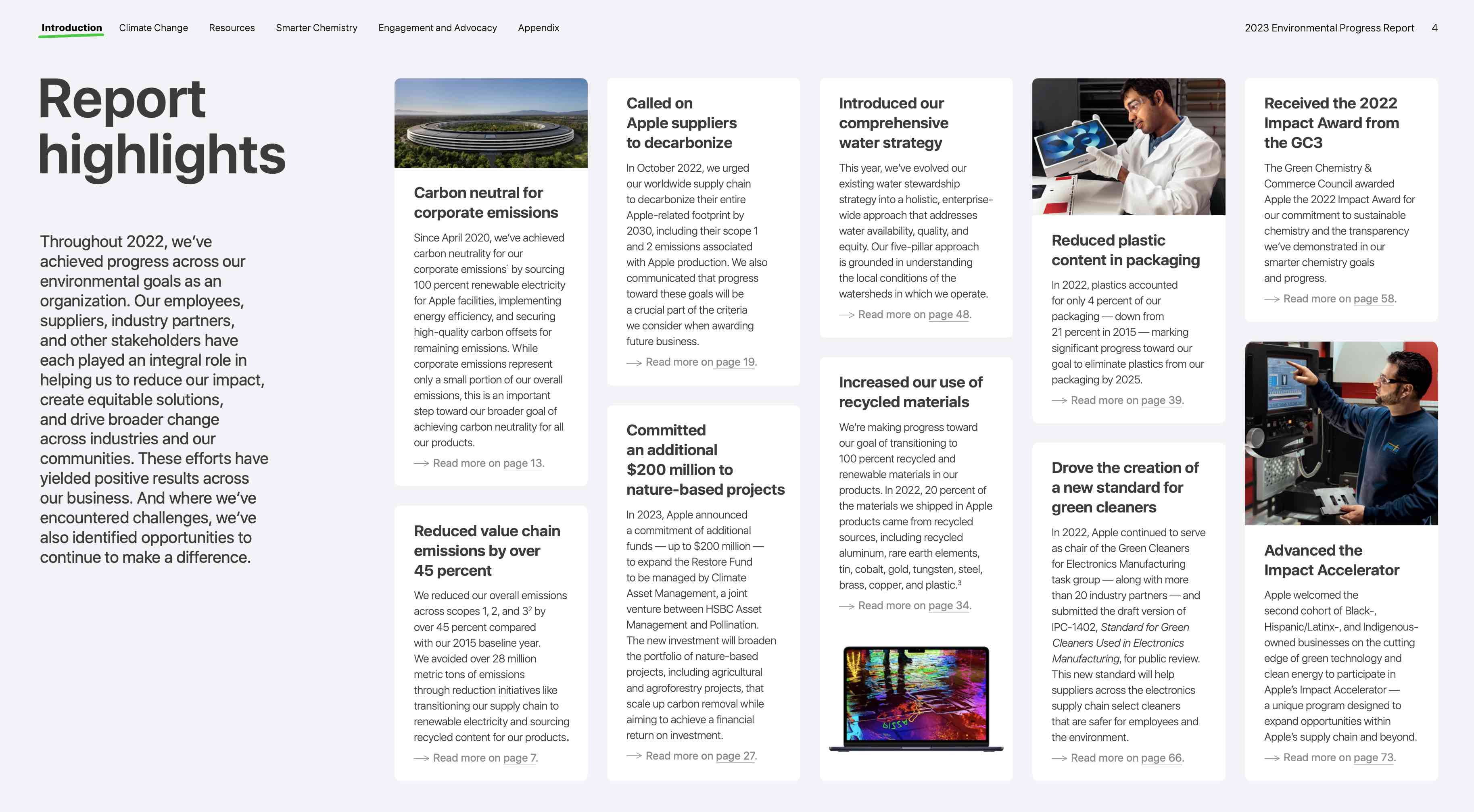 Apple touts environmental progress in annual report ahead of Earth Day ...