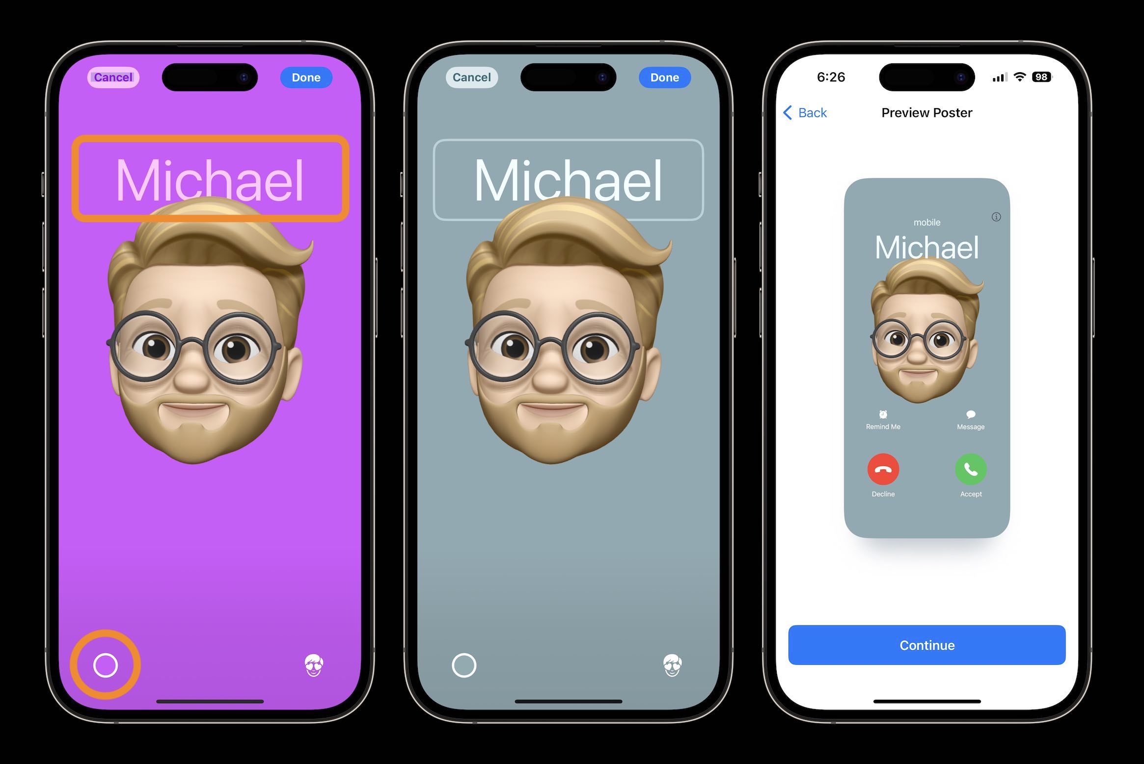 iOS 17 Contact Posters: Customize iPhone text, images - 9to5Mac