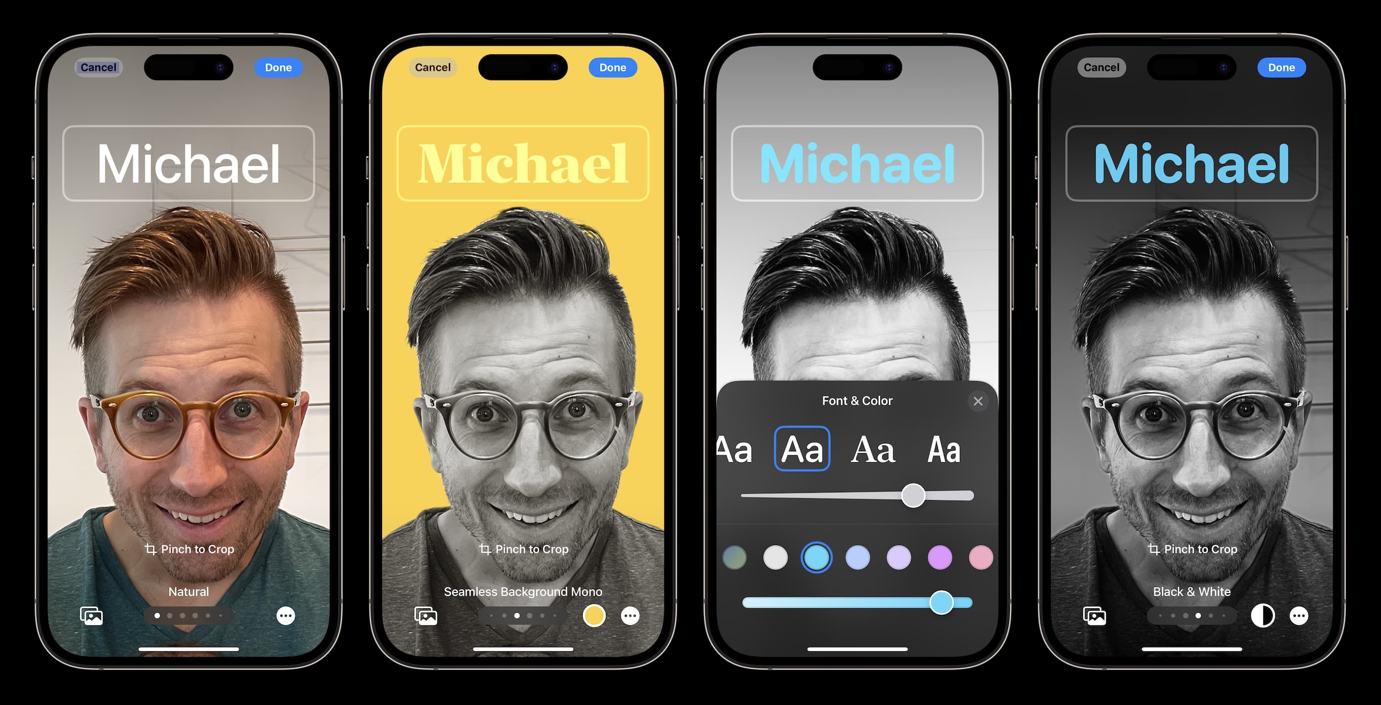 iOS 17 Contact Posters: Customize iPhone text, images - 9to5Mac