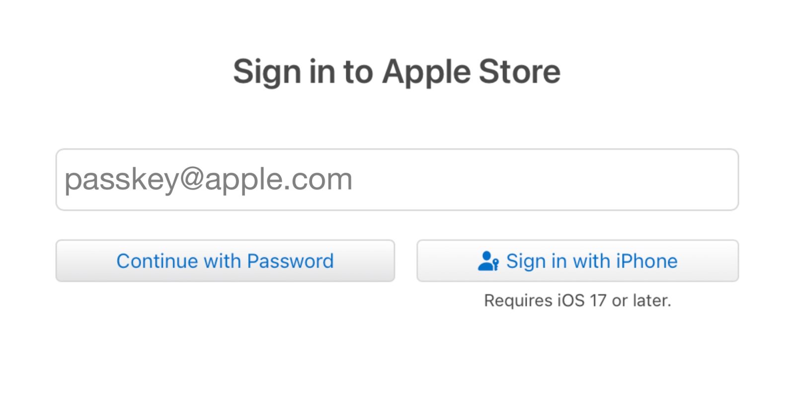 ‘Sign in with iPhone’ passkey support comes to Apple․com - ElectroGeek ...