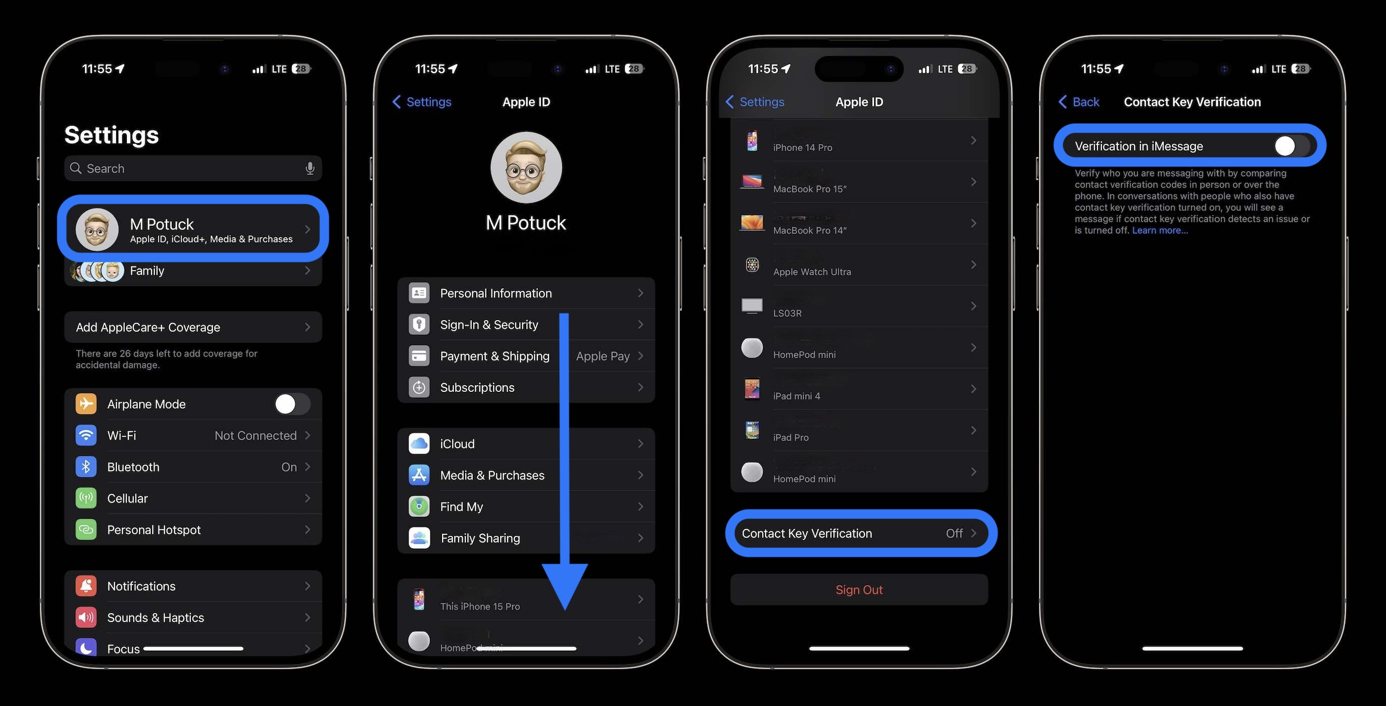 Turn on Contact Key Verification iMessage on iPhone - 9to5Mac