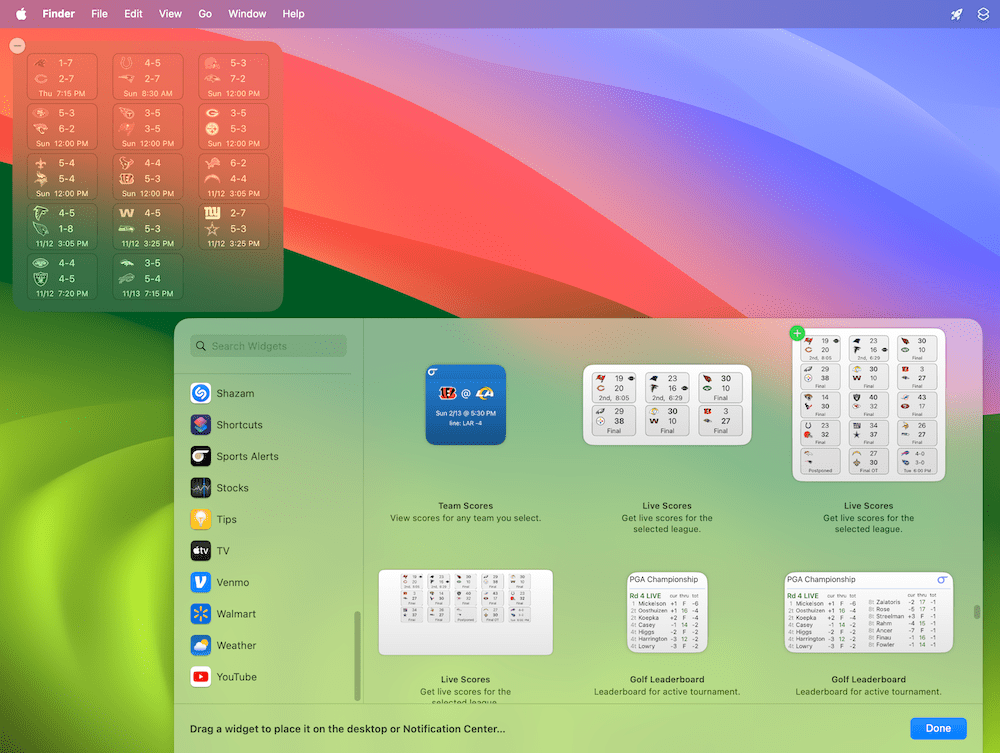 macOS Sonoma: iPhone widgets on the Mac and Mac widgets on the desktop