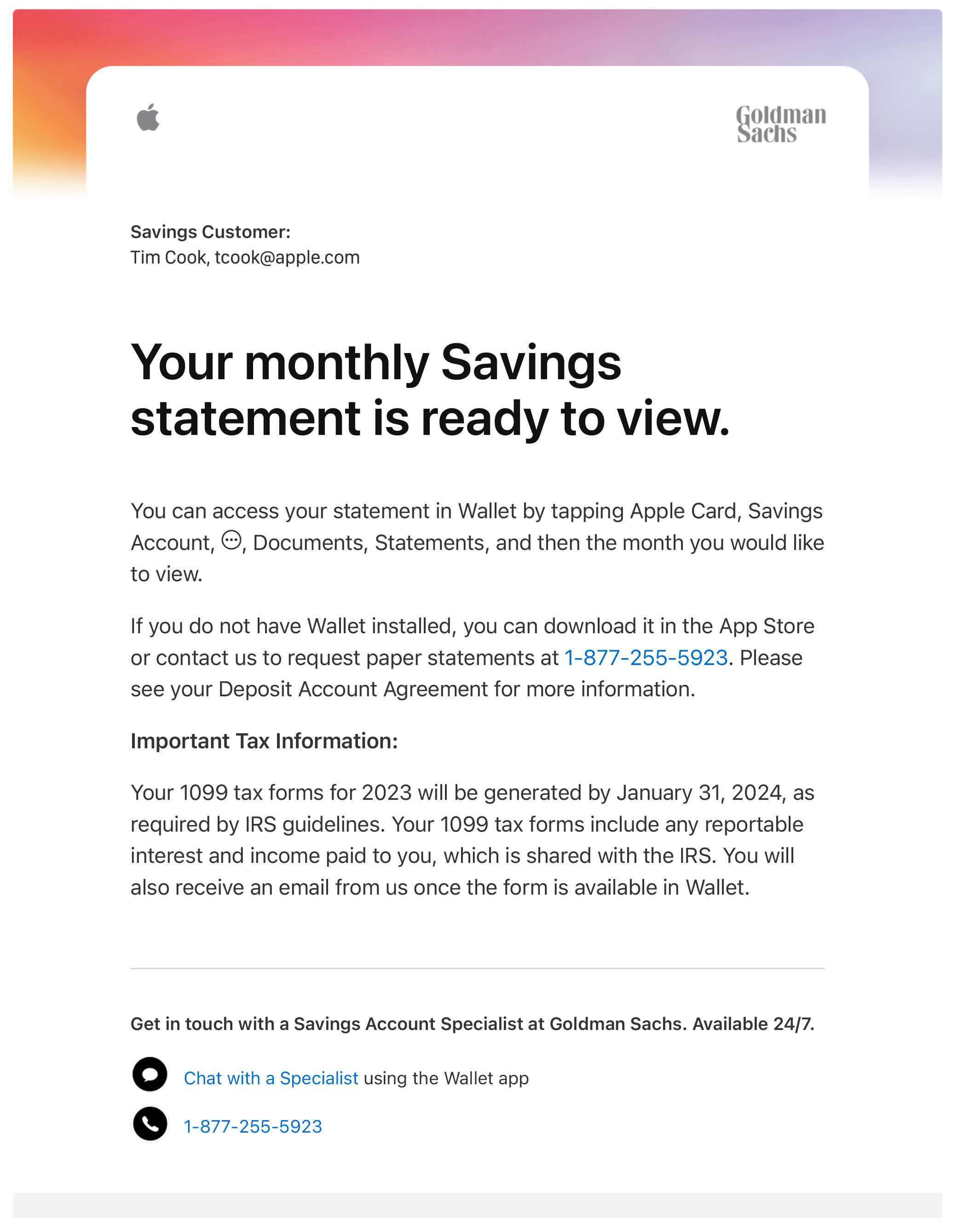 PSA: Look out for Apple Card Savings 1099 tax forms and here's who will ...