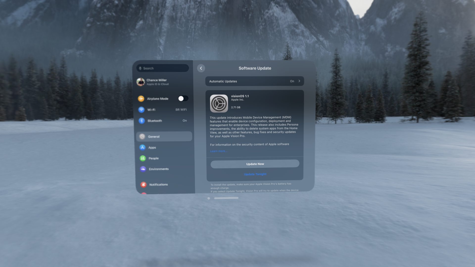 visionOS 1.1 update for Apple Vision Pro now available with MDM support, improved Persona, more ...