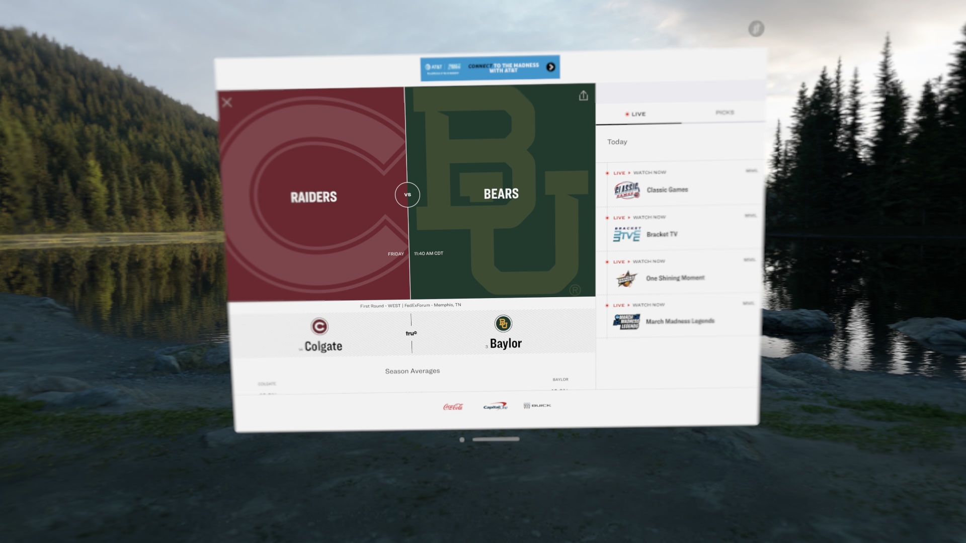 NCAA March Madness Live app adds Vision Pro compatibility, new CarPlay ...