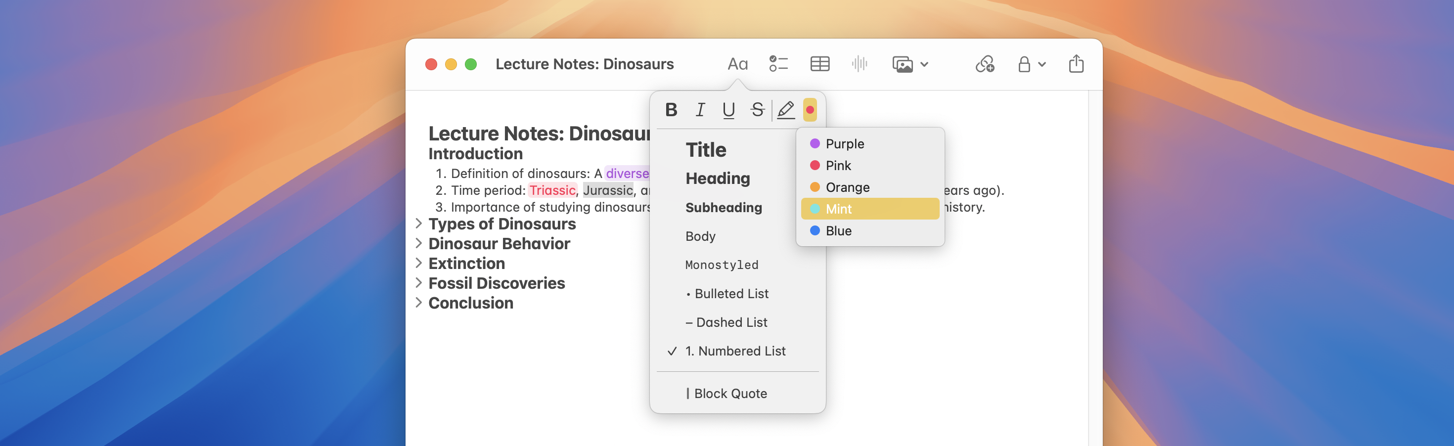 macOS 15 Sequoia: How to enhance Notes with collapsible sections and ...
