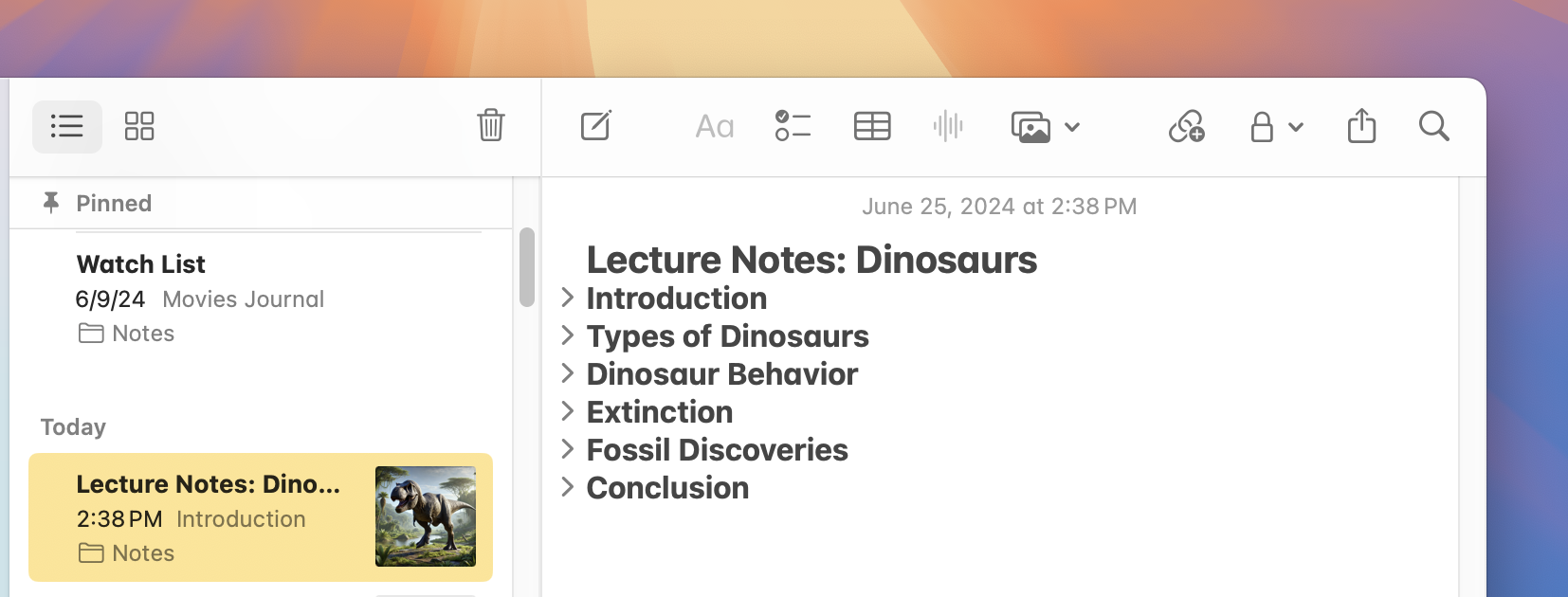 macOS 15 Sequoia: How to enhance Notes with collapsible sections and ...