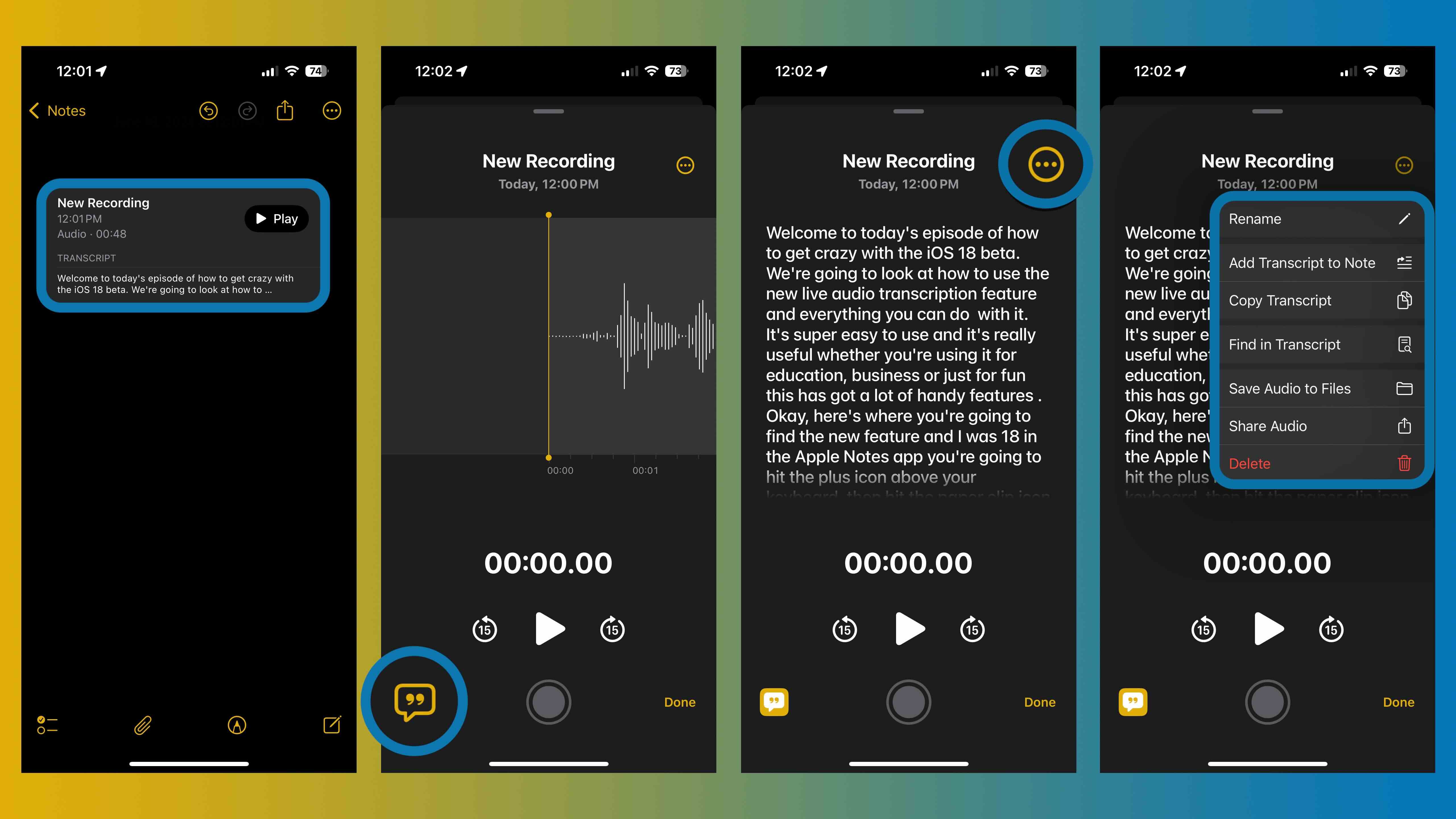 How to use audio transcriptions in iOS 18 - 9to5Mac