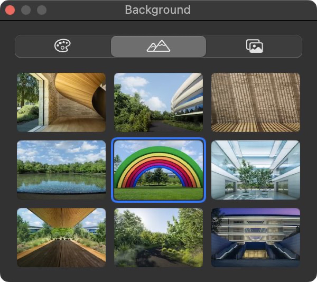 macOS Sequoia includes new Apple Park backgrounds for video ...