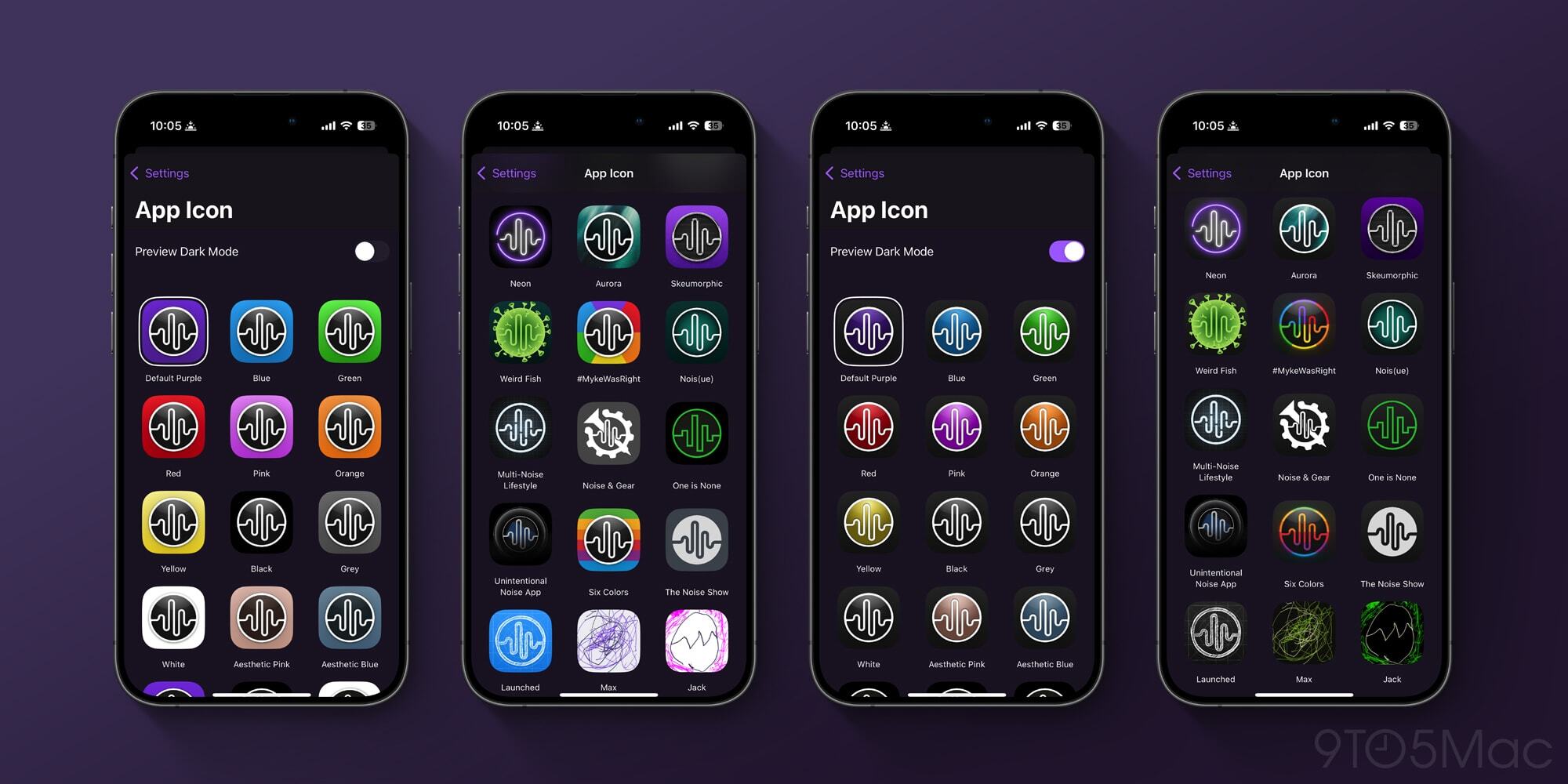 Dark Noise adds Control Center widgets, new icons for iOS 18 - 9to5Mac