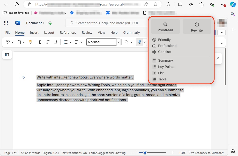 Parallels brings Apple Intelligence Writing Tools to Windows