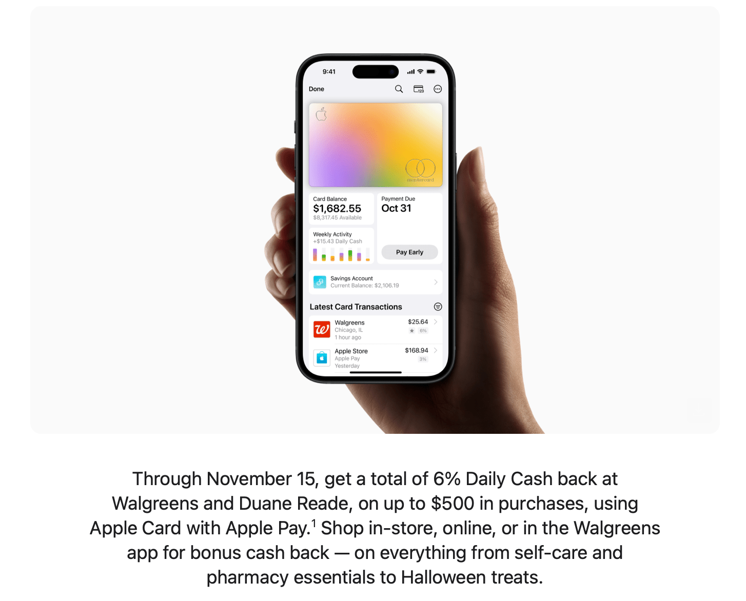 New Apple Card promo offers 6% cash back at Walgreens for a limited ...
