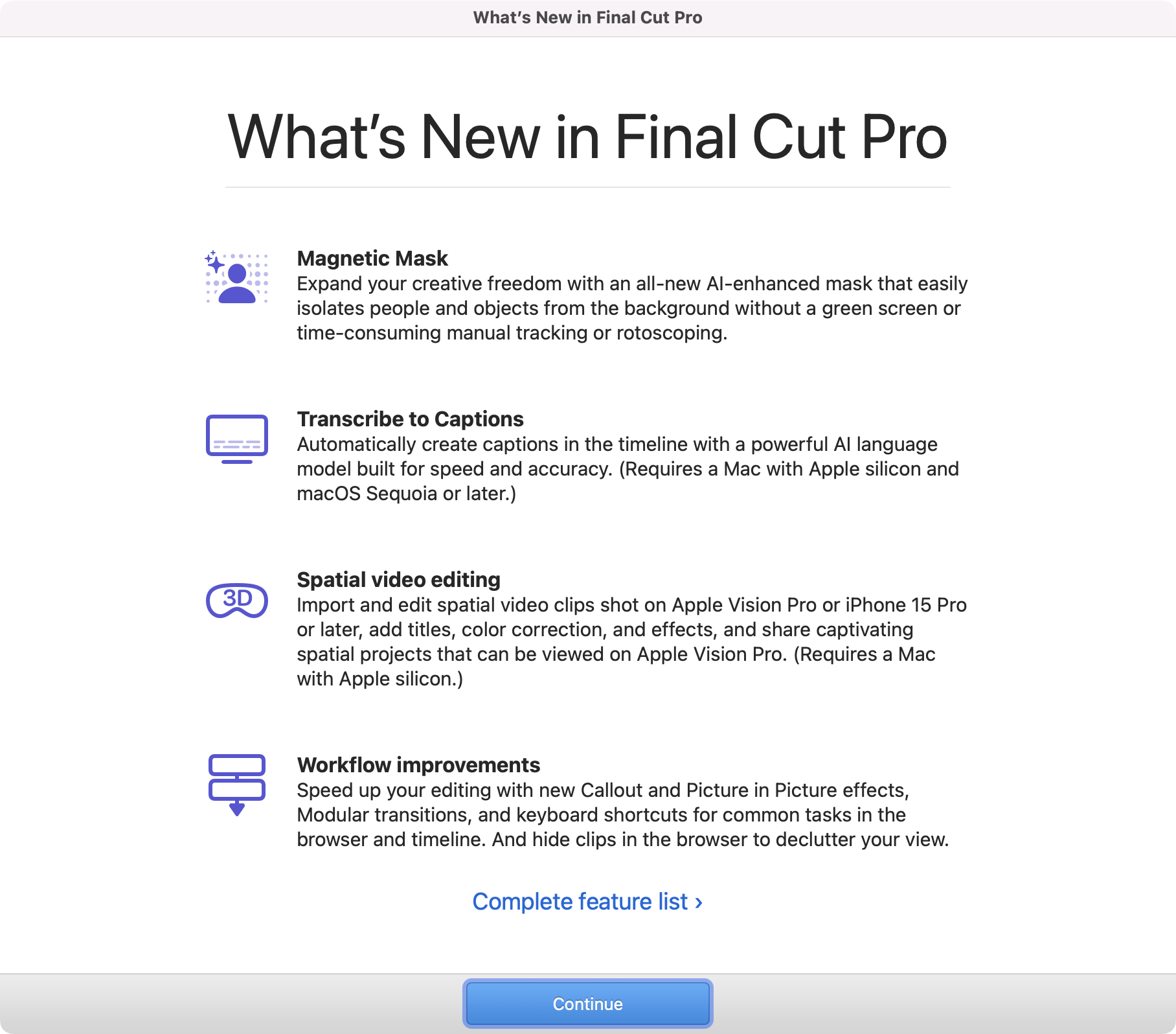 Apple releases Final Cut Pro 11 with spatial video editing and more ...