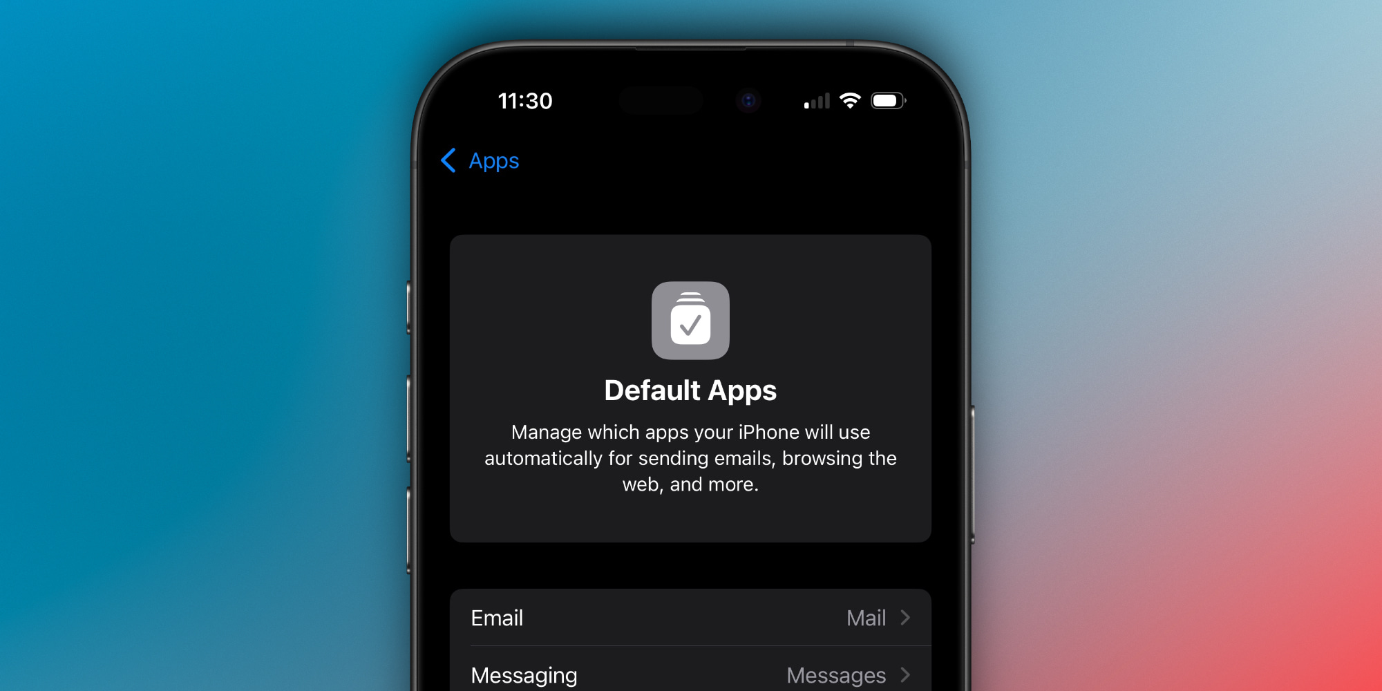 iOS 18.2 lets you set new default iPhone apps, here’s how it works ...