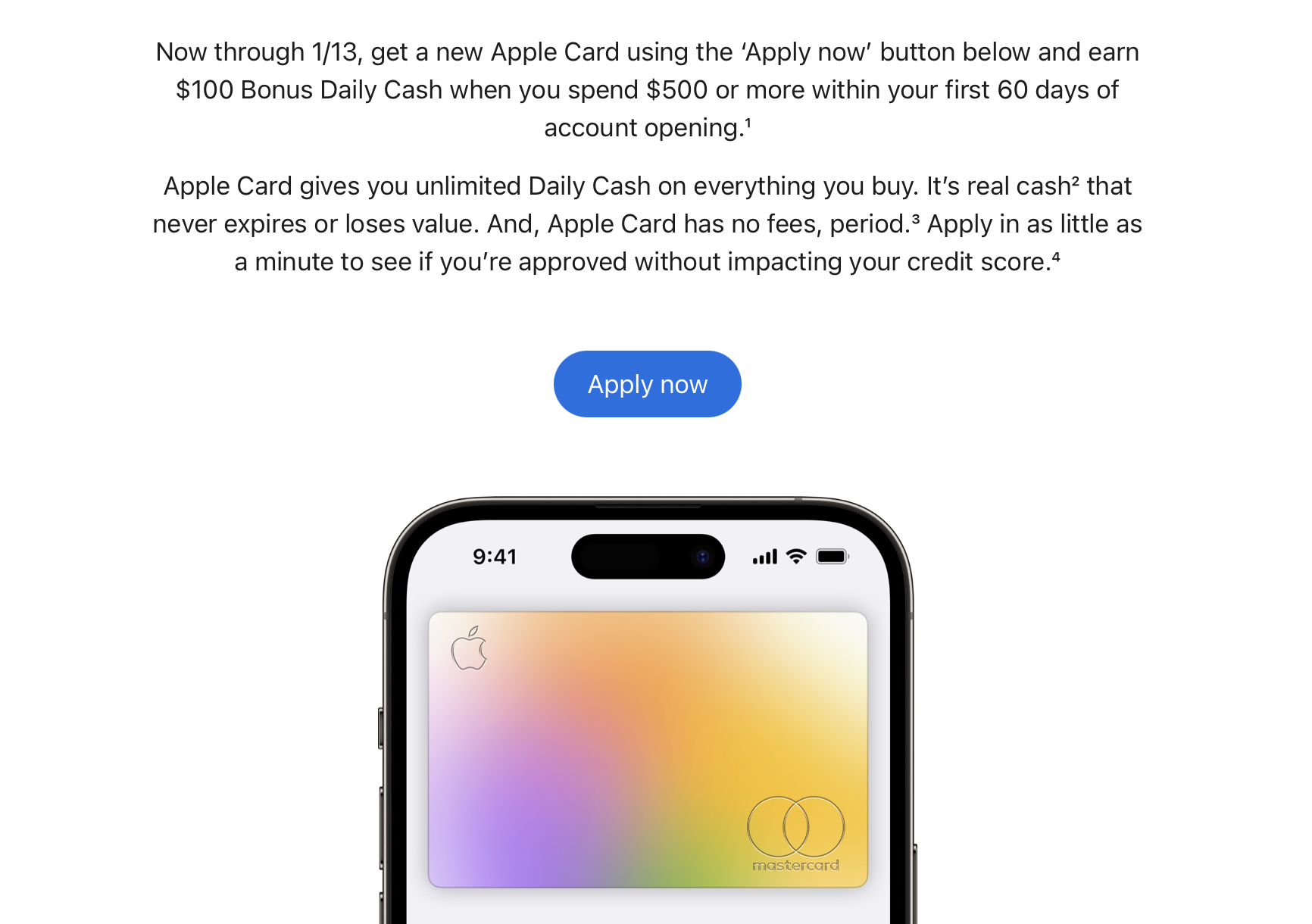 Apple Card offering up to $300 sign up bonus for a limited time: two ...