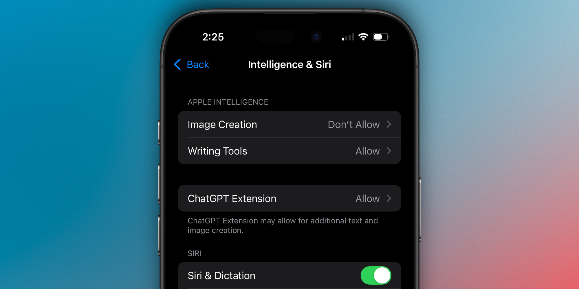 You can manually disable certain Apple Intelligence features, here’s ...