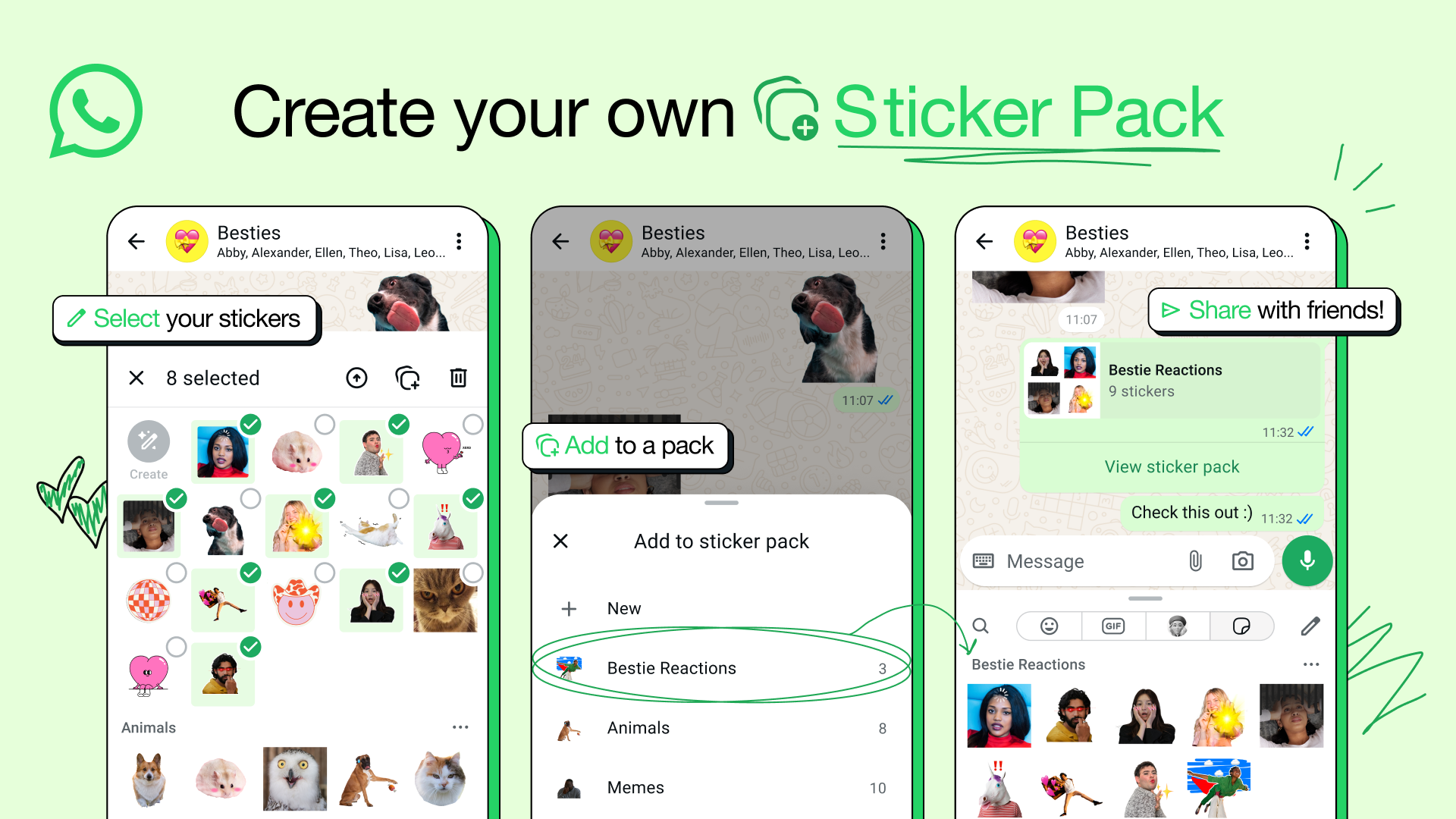 WhatsApp now lets users create their own sticker packs