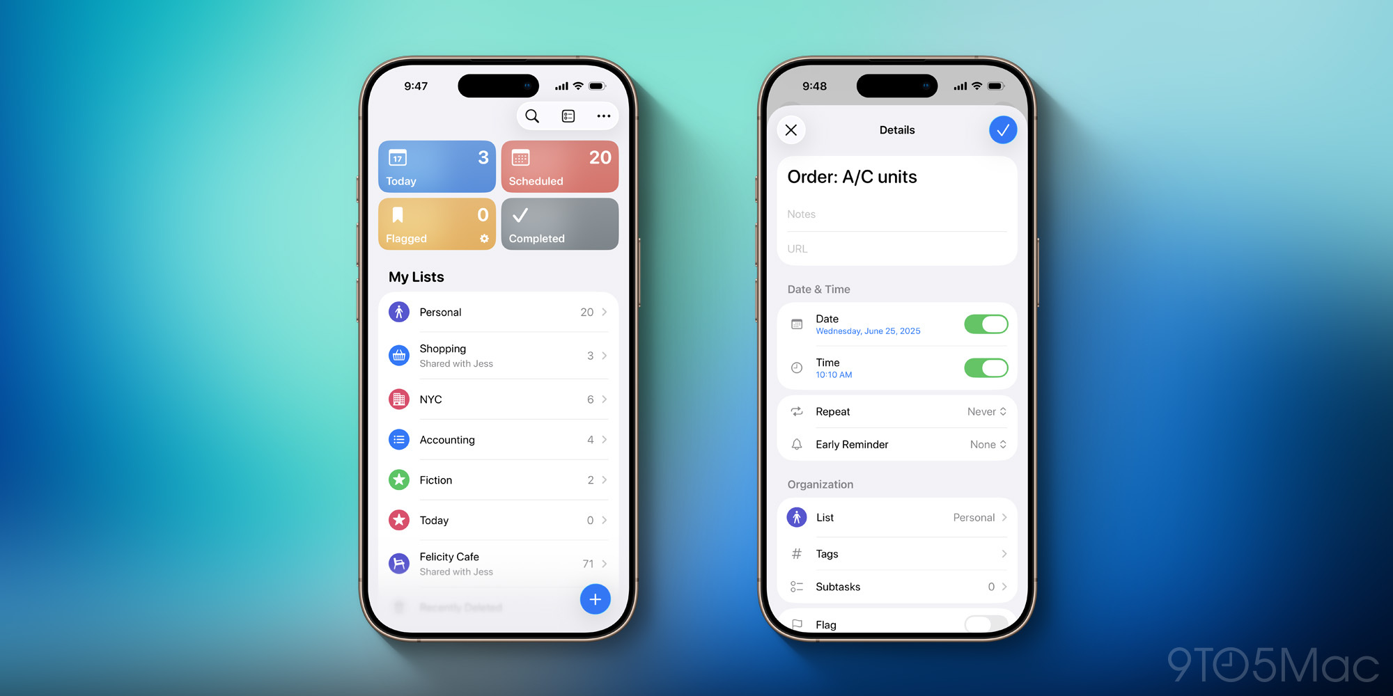 Here’s everything new coming to Reminders in iOS 26 - 9to5Mac