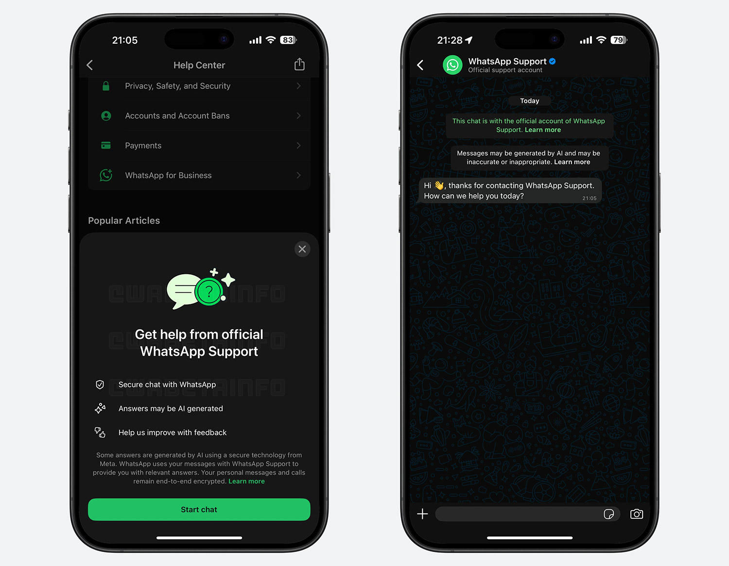 WhatsApp streamlines in-app support process - 9to5Mac
