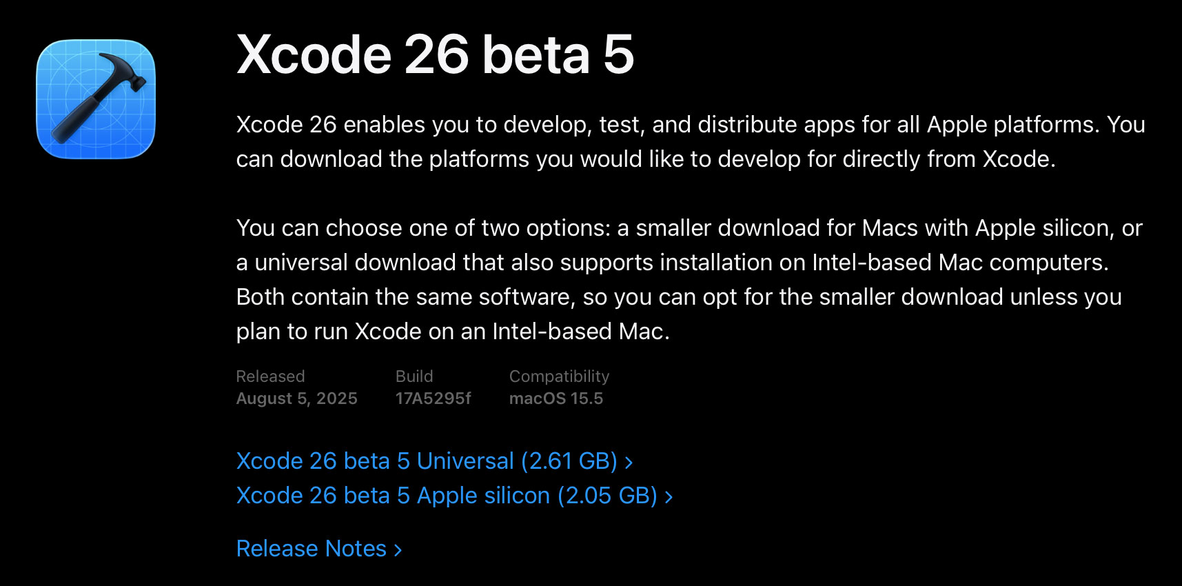 Apple now offers a separate Xcode 26 build for Apple silicon Macs - 9to5Mac