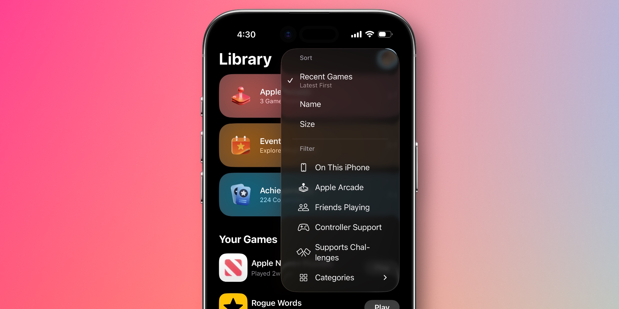 iOS 26.2’s Apple Games app has three new improvements - 9to5Mac