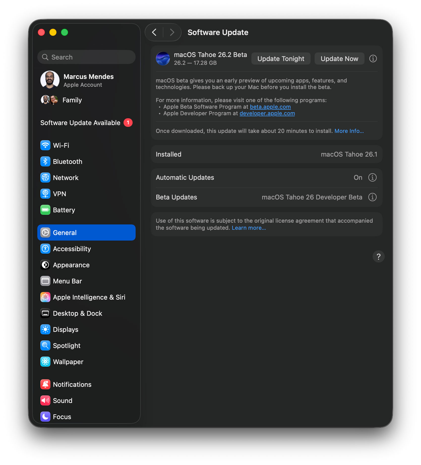 Apple releases macOS Tahoe 26.2 beta 1 for developers - 9to5Mac
