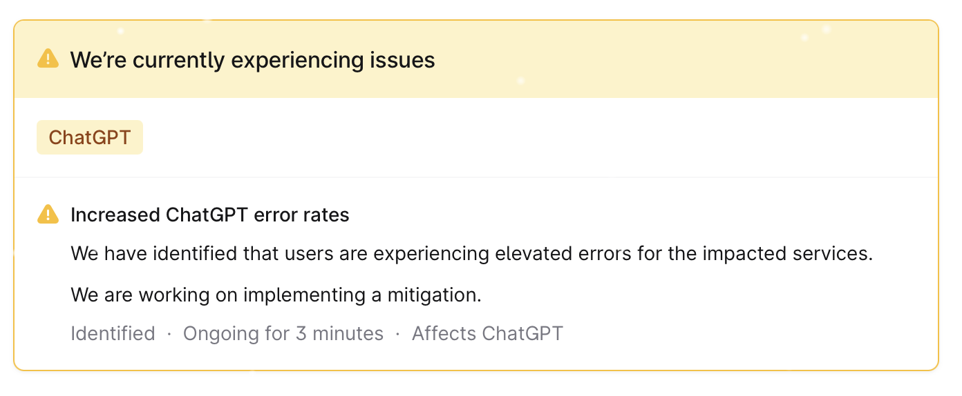 ChatGPT goes down for some users - 9to5Mac