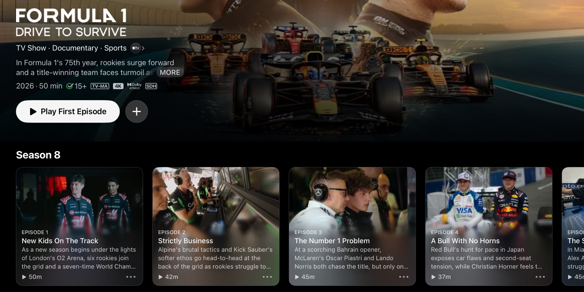 Apple TV adds new ‘Drive to Survive’ season, all episodes available ...