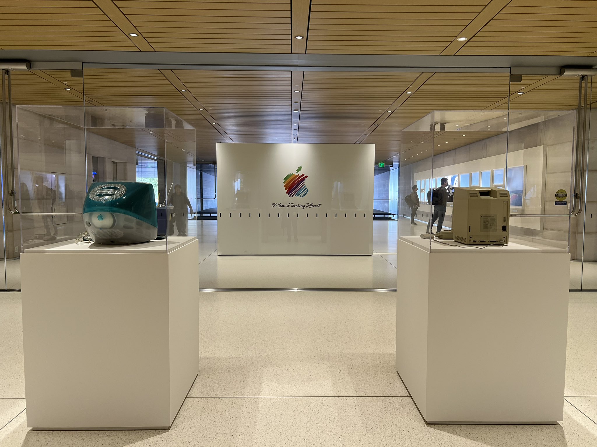 Apple debuts 50th anniversary exhibit at Apple Park with iconic ...