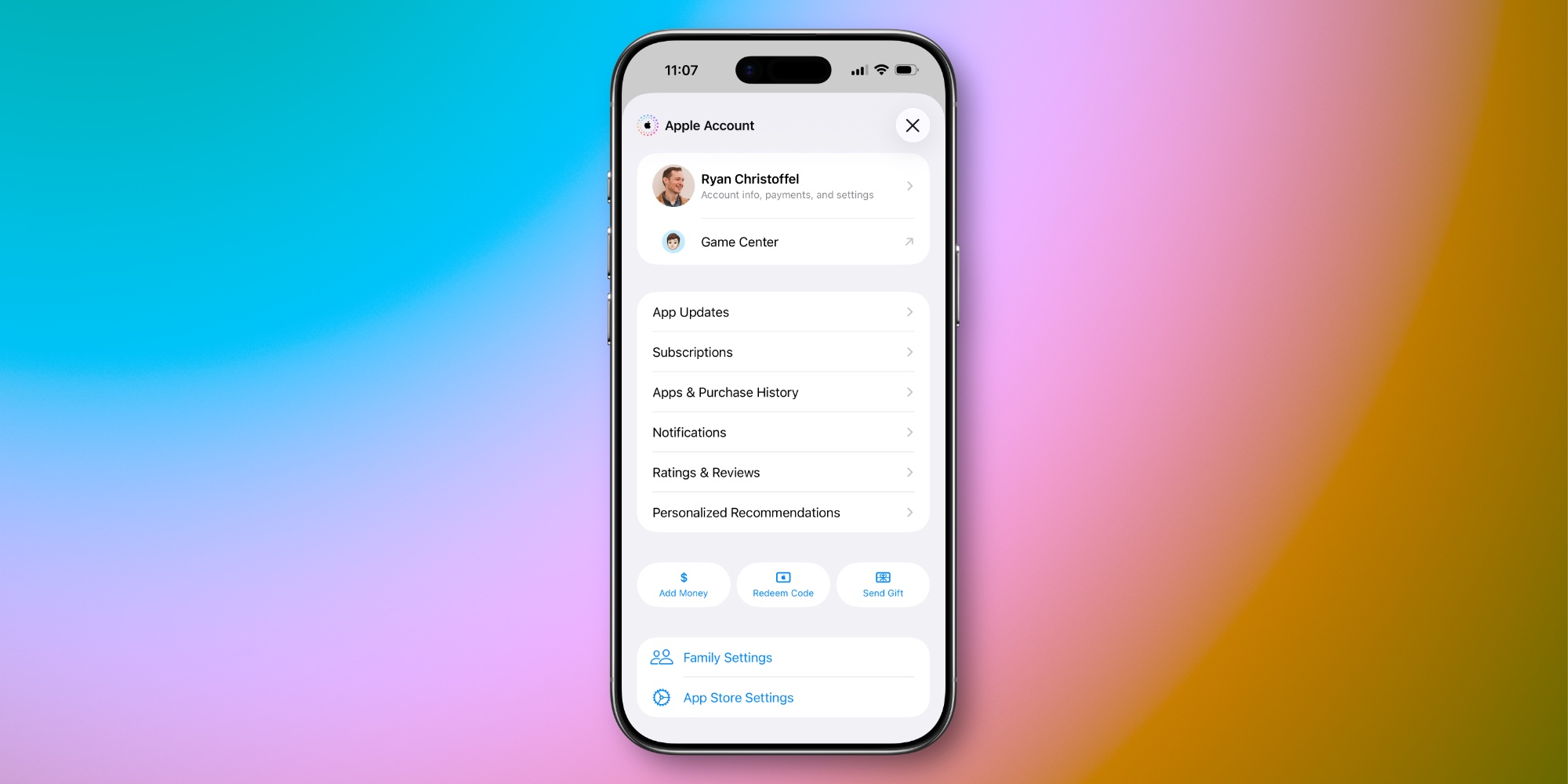 iOS 26.4 revamps Apple Account pages inside apps with new design - 9to5Mac